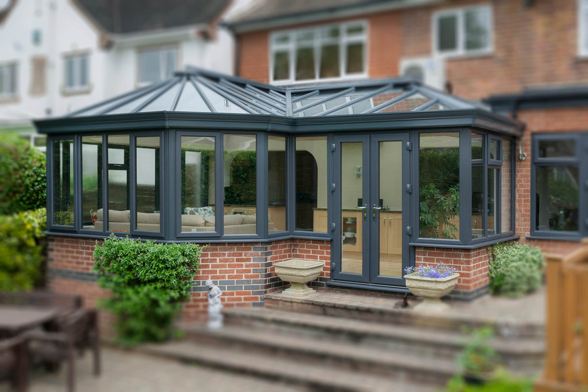 P-shape conservatories