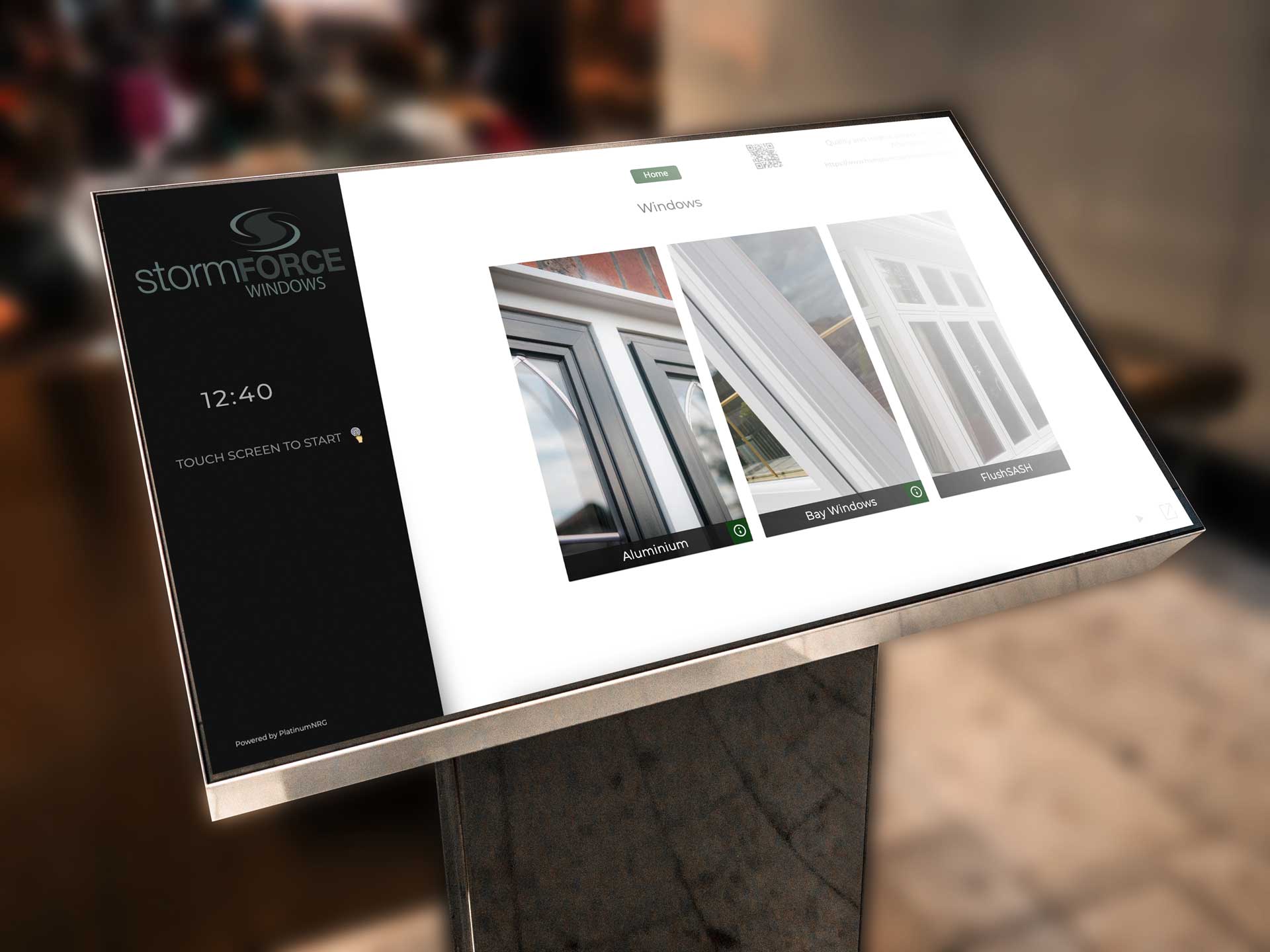 Showroom kiosks / devices